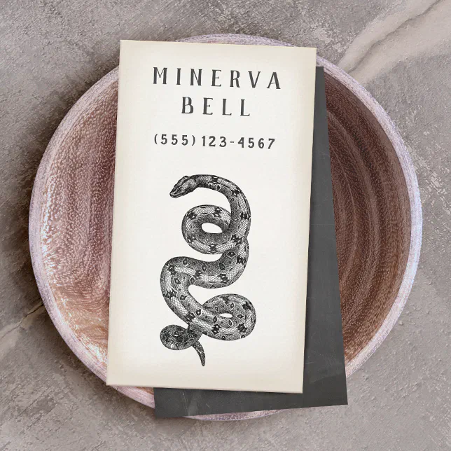 Snake Reptile Calling Card | Zazzle