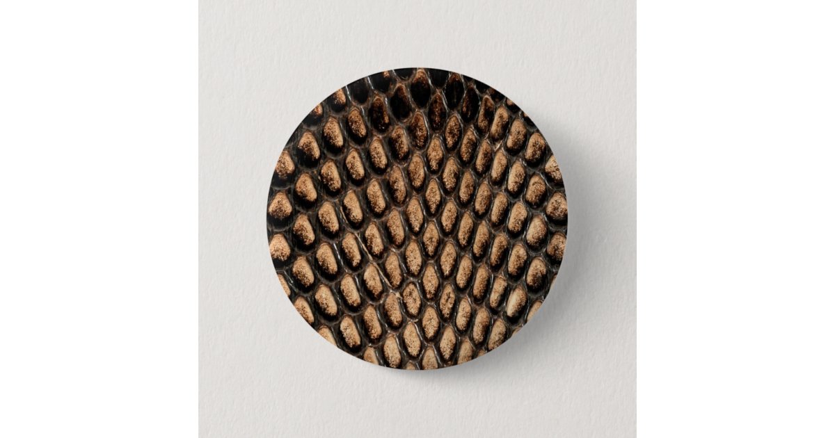 Snake Skin Button | Zazzle