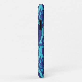 Snake Skin in Blue Design Case-Mate iPhone Case | Zazzle
