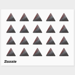Snake skin look triangle sticker | Zazzle