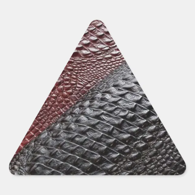 Snake skin look triangle sticker | Zazzle