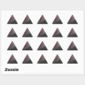 Snake skin look triangle sticker | Zazzle