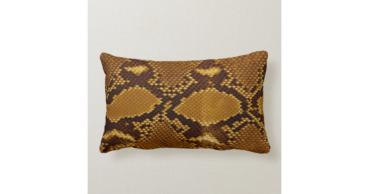 SNAKE SKIN LUMBAR PILLOW | Zazzle.com