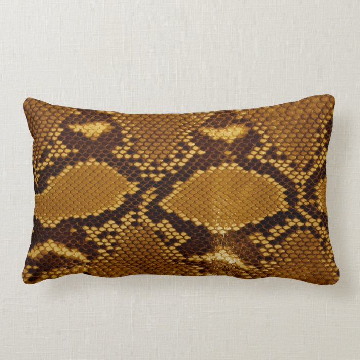 SNAKE SKIN LUMBAR PILLOW | Zazzle.com