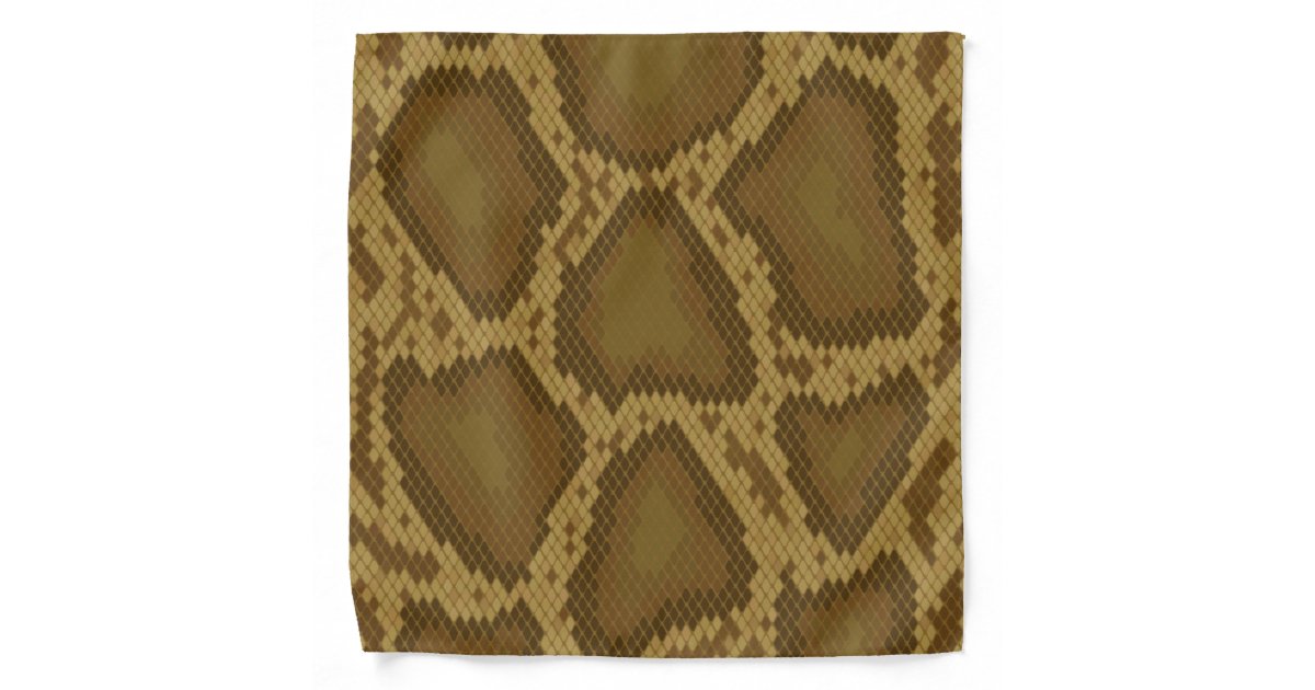 Snake skin, reptile pattern bandana | Zazzle