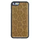 Snake skin, reptile pattern carved wood iPhone case | Zazzle