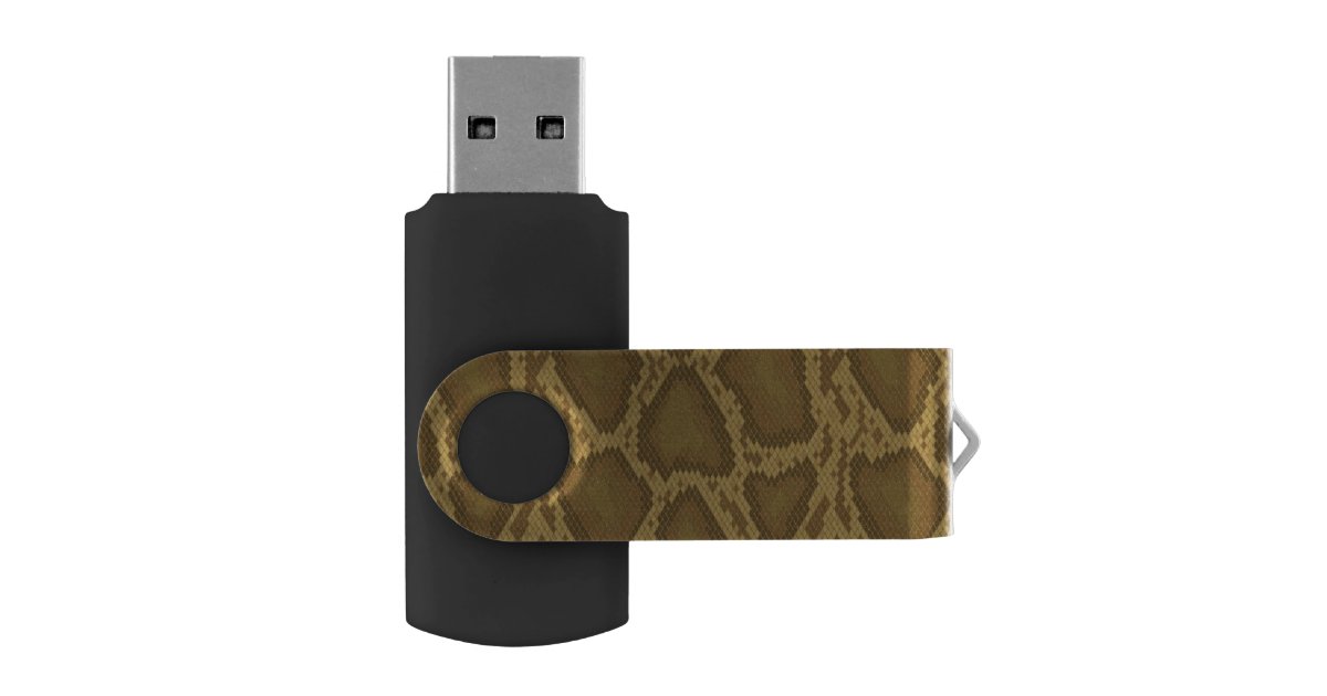 Snake skin, reptile pattern flash drive | Zazzle