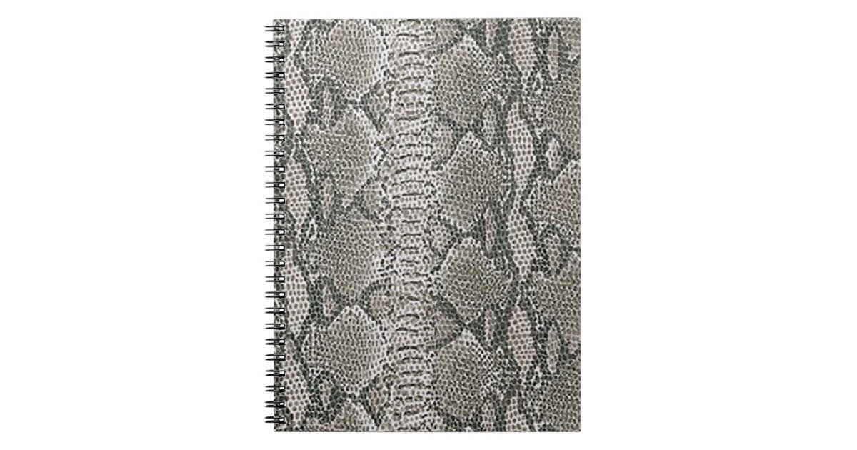 Snake Skin Spiral Notebook | Zazzle