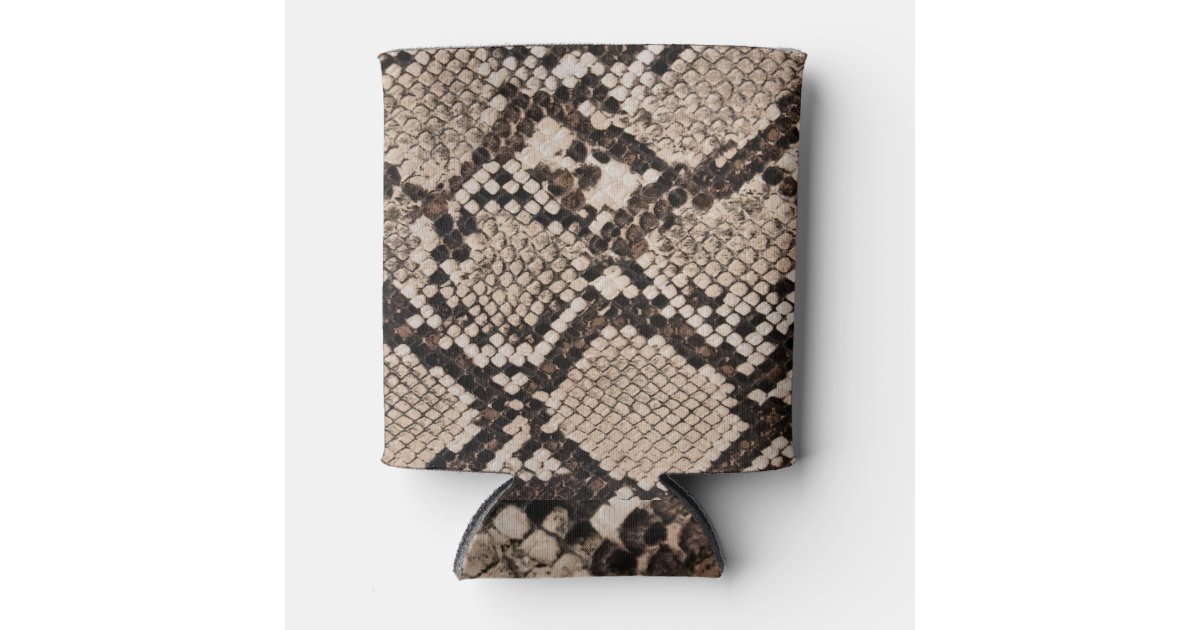 Snake skin: textured background. can cooler | Zazzle
