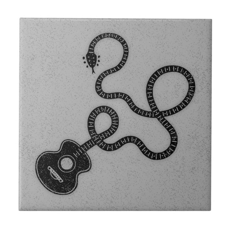Snake Strumskin Ceramic Tile | Zazzle