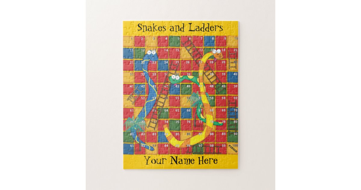 Snakes and Ladders Jigsaw Puzzle | Zazzle