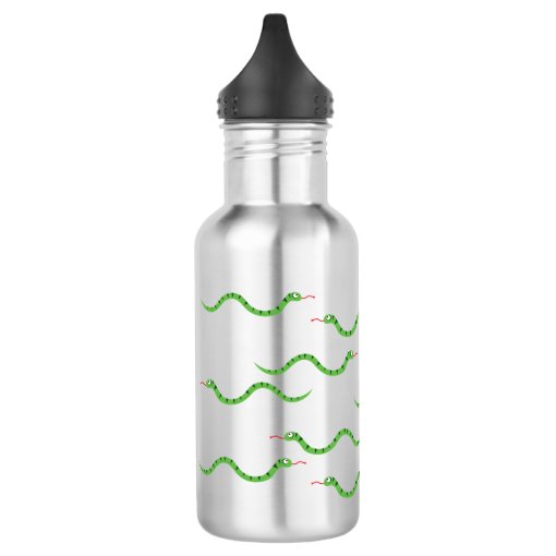 Snakes Kids Reptiles Water Bottle with Name | Zazzle