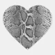 Snakeskin design, Snake Skin Print Pattern Heart Sticker | Zazzle