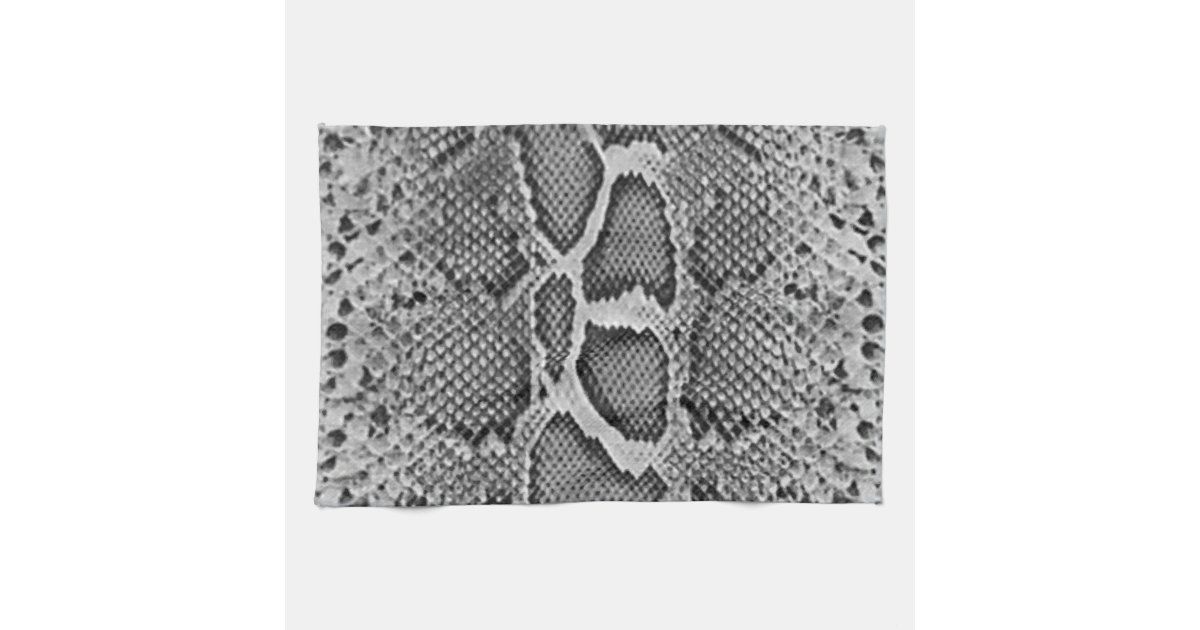 Snakeskin design, Snake Skin Print Pattern Kitchen Towel | Zazzle