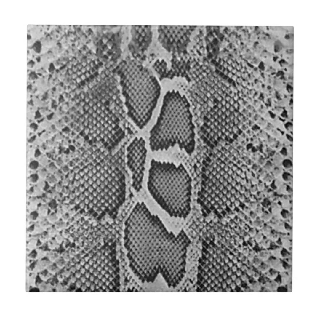 Snakeskin design, Snake Skin Print Pattern Tile | Zazzle