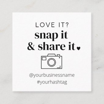 Snap and Share Instagram Card | Zazzle