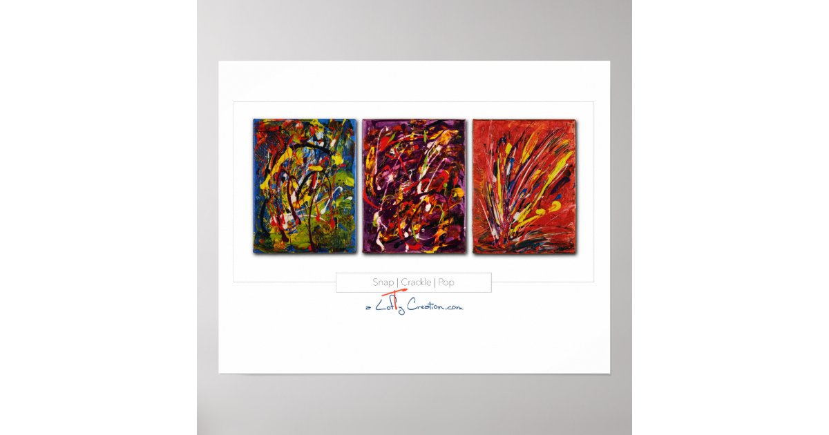 Snap | Crackle | Pop Poster | Zazzle