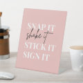Snap It Shake It Stick It Sign It| Photo Guestbook | Zazzle