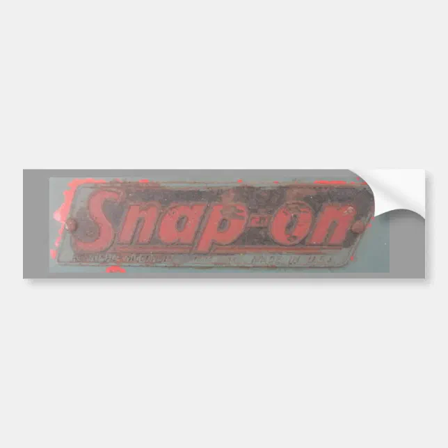 Snap On Tools Old School Bumper Sticker | Zazzle