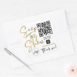 Snap Tag Share QR Code Social Media | Zazzle