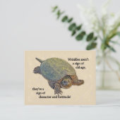 Snapping Turtle Wrinkled Old Age Wisdom Postcard | Zazzle