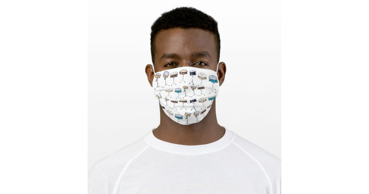 Snare Drum Drummer Percussionist Musician Adult Cloth Face Mask | Zazzle