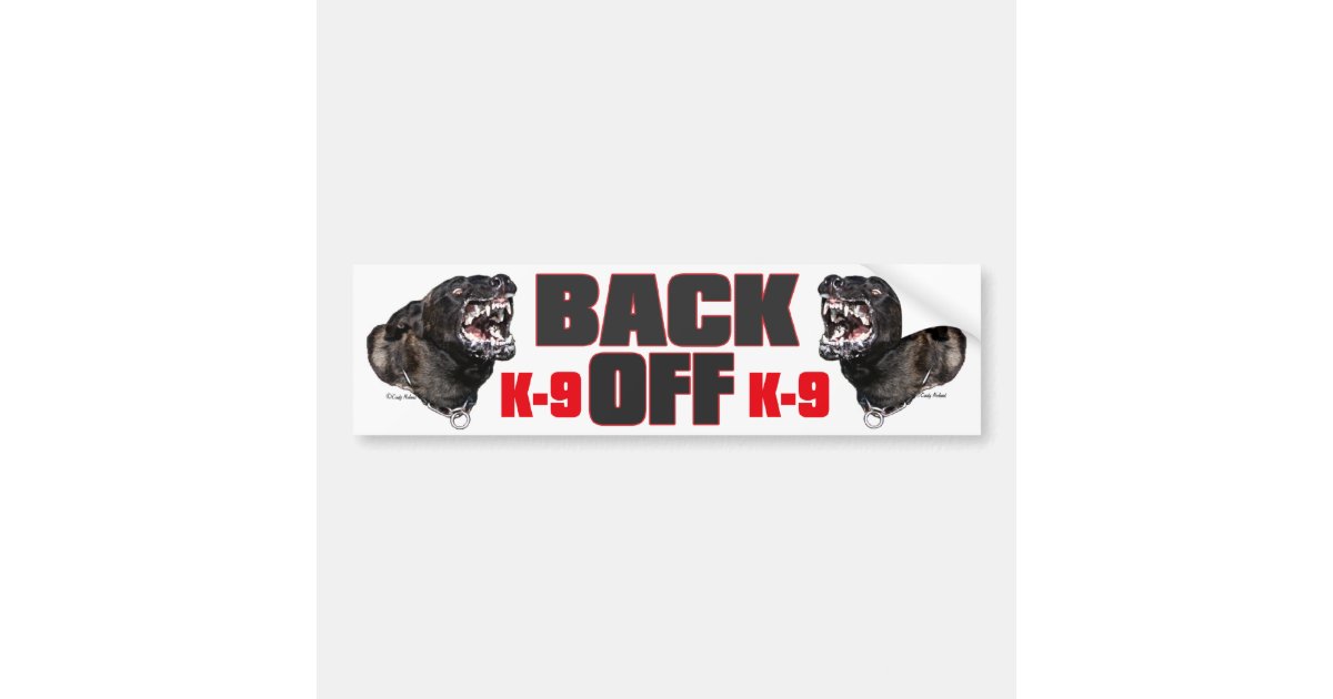 Snarling Police Dog Dutch Shepherd Bumpersticker Bumper Sticker | Zazzle