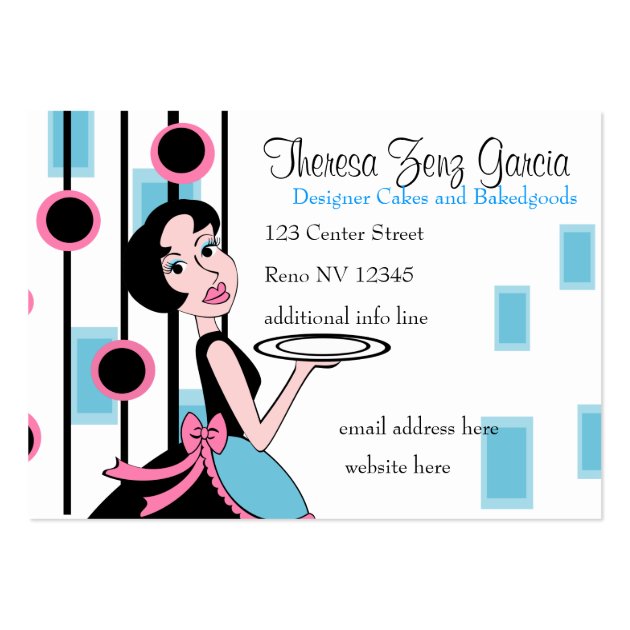 Snazzy Serving Business Cards