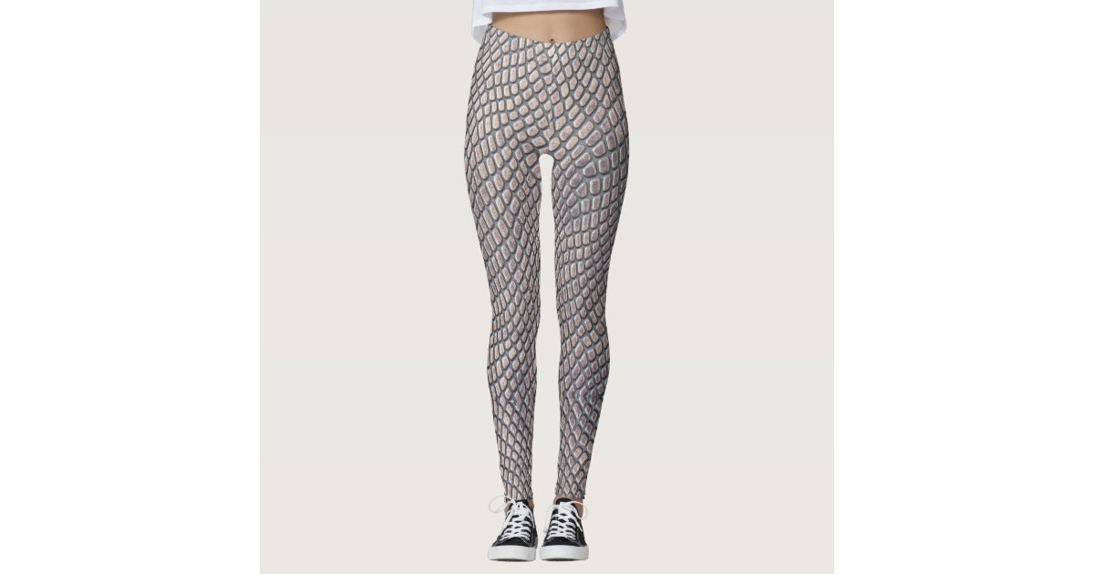 Snazzy snake skin leggings | Zazzle