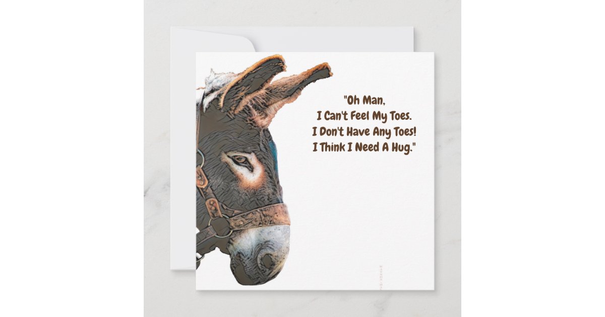 Sneak Peek - Donkey Invitation | Zazzle