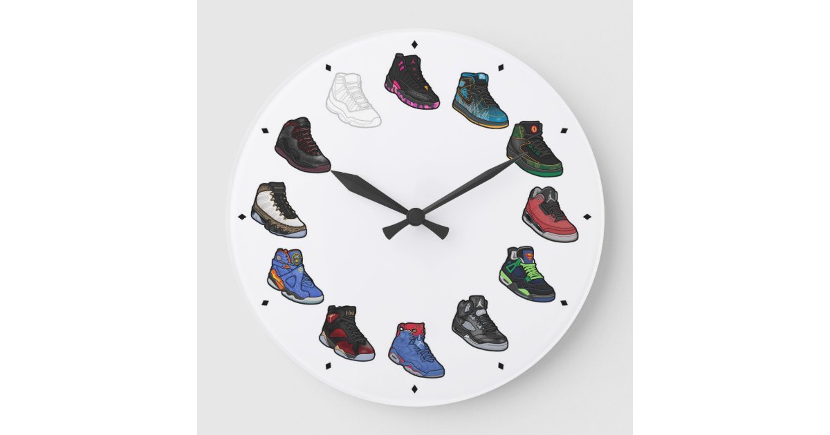 Sneaker Acrylic Wall Clock (DB's) | Zazzle
