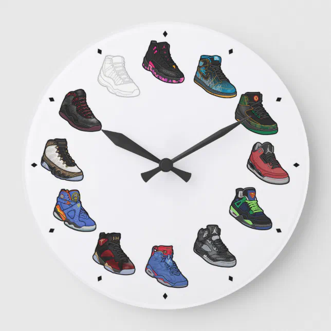 Sneaker Acrylic Wall Clock (DB's) | Zazzle