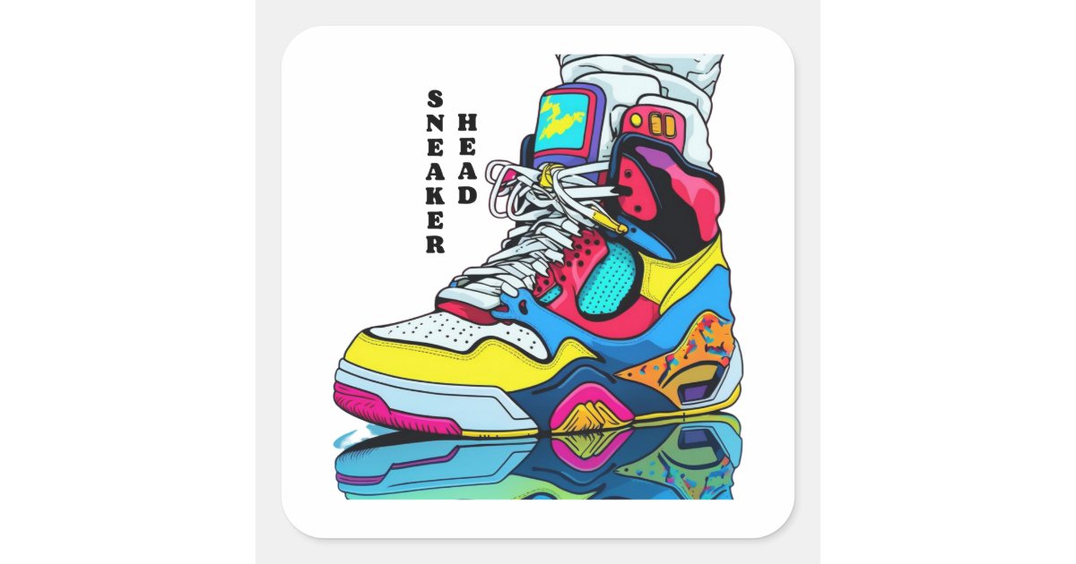 Sneaker Head sticker | Zazzle
