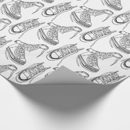 Sneakers design wrapping paper | Zazzle