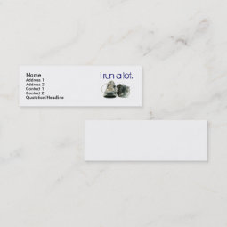 sneakers, Name, Address 1, Address 2, Contact 1... Mini Business Card ...