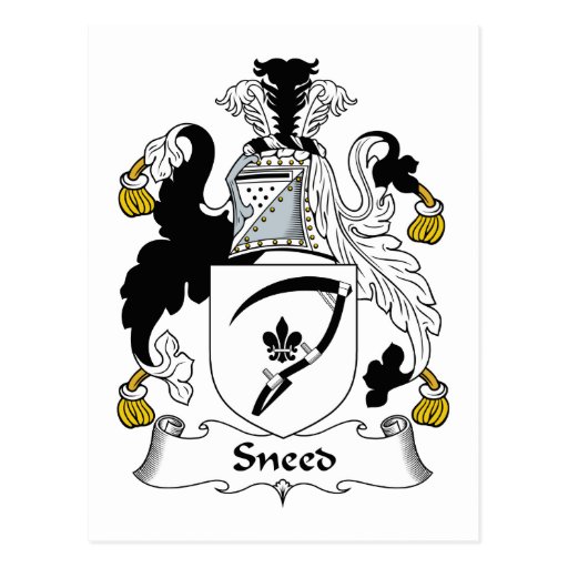 Sneed Family Crest Postcard | Zazzle