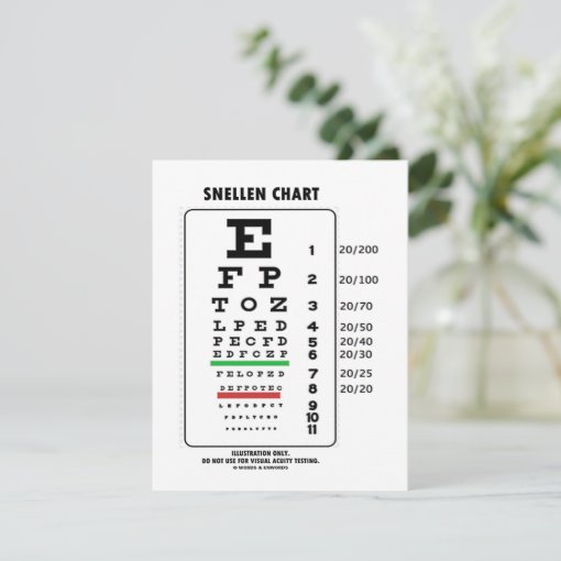 Snellen Chart (Medical Visual Acuity Testing) | Zazzle