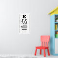 Snellen eye chart | Zazzle