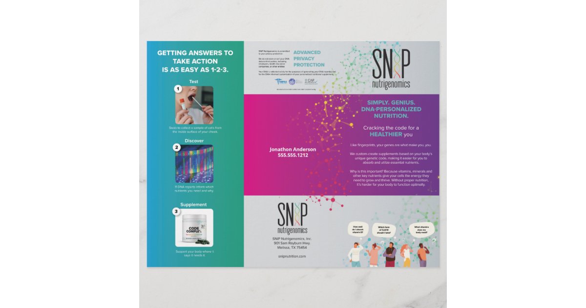 SNiP DIY Trifold Flyer | Zazzle
