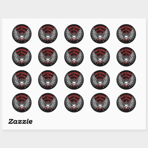 Snitches Get Stitches Classic Round Sticker | Zazzle