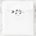 Snook Illustration Classic Round Sticker | Zazzle