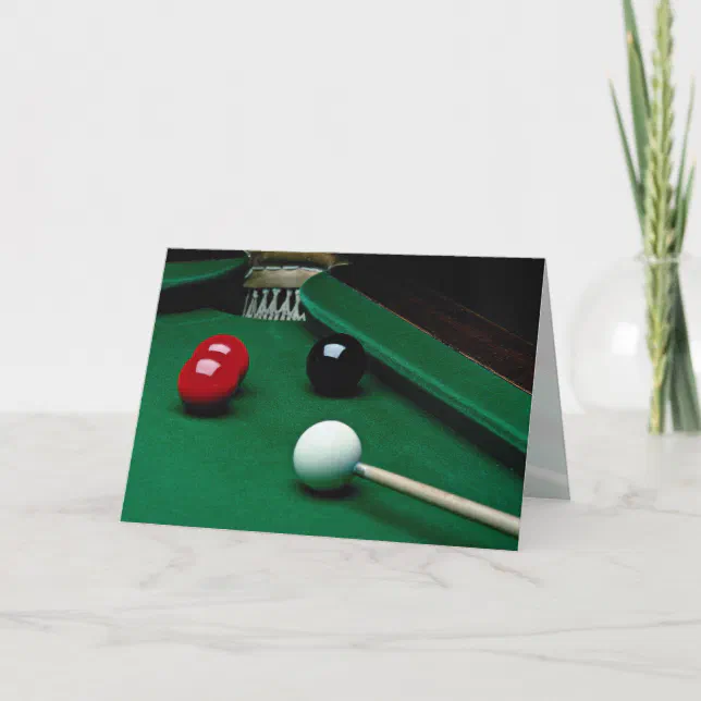 Snooker equipment card | Zazzle