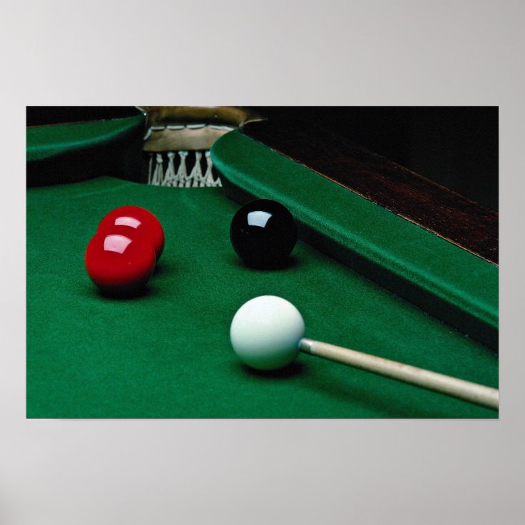 Snooker equipment poster | Zazzle