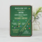 Snooker Invite Pool Birthday Party Billiards Sport | Zazzle