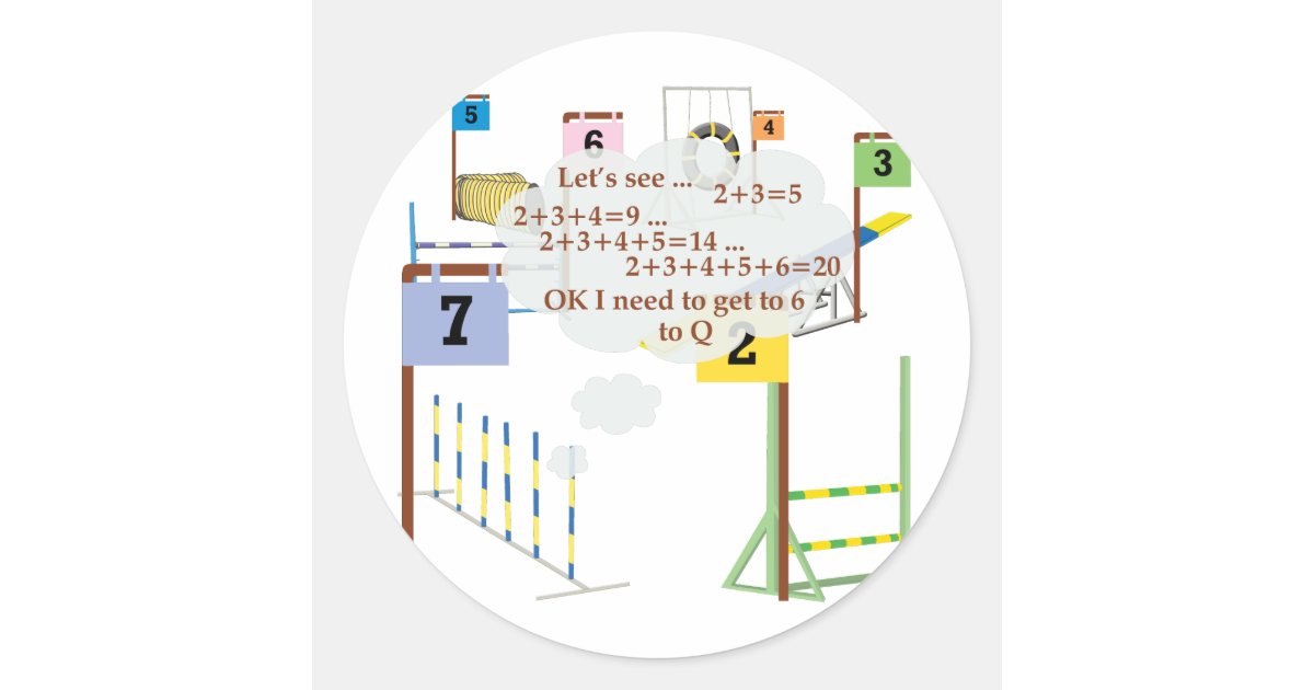 Snooker Math Classic Round Sticker | Zazzle