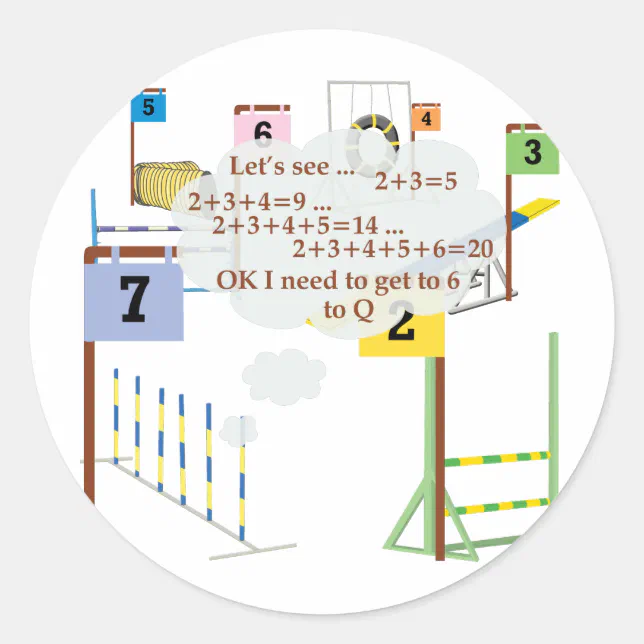 Snooker Math Classic Round Sticker | Zazzle