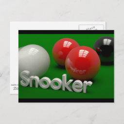Snooker Postcard | Zazzle