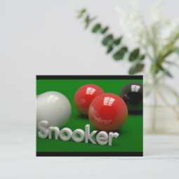 Snooker Postcard | Zazzle