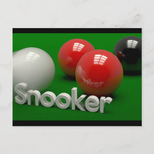Snooker Postcard | Zazzle