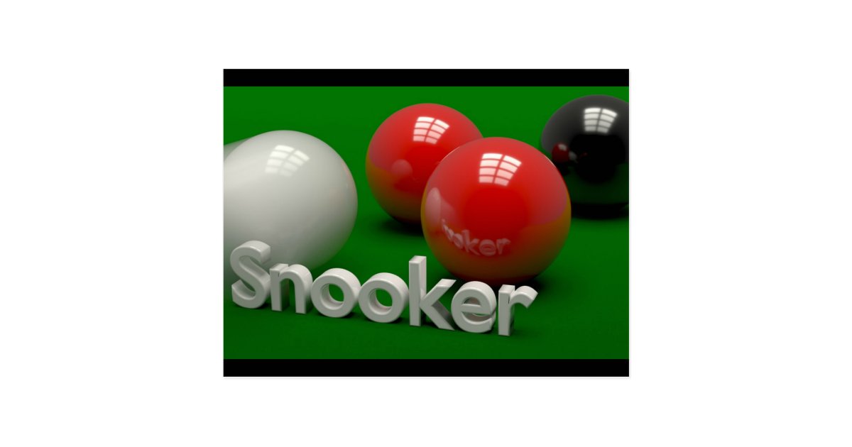 Snooker Postcard | Zazzle.com